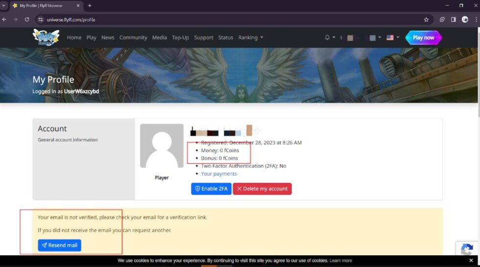 FlyFFU Account Creation Guide - PlayPark Flyff Universe